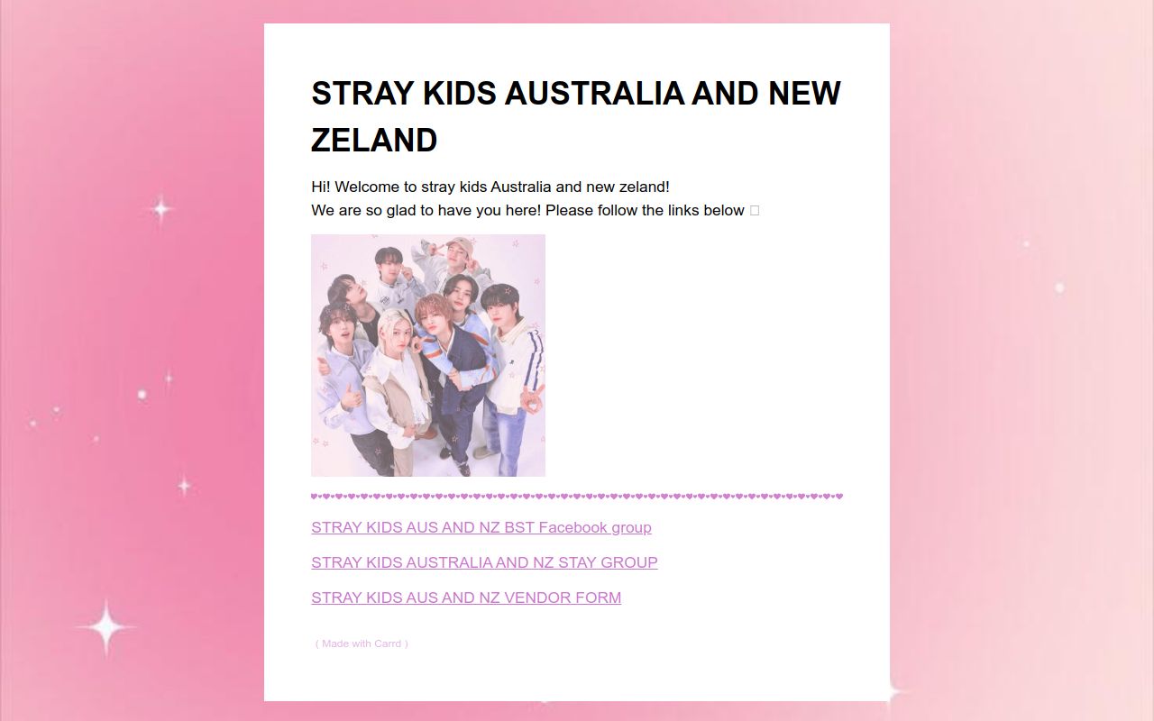 STRAY KIDS AUSTRALIA AND NZ